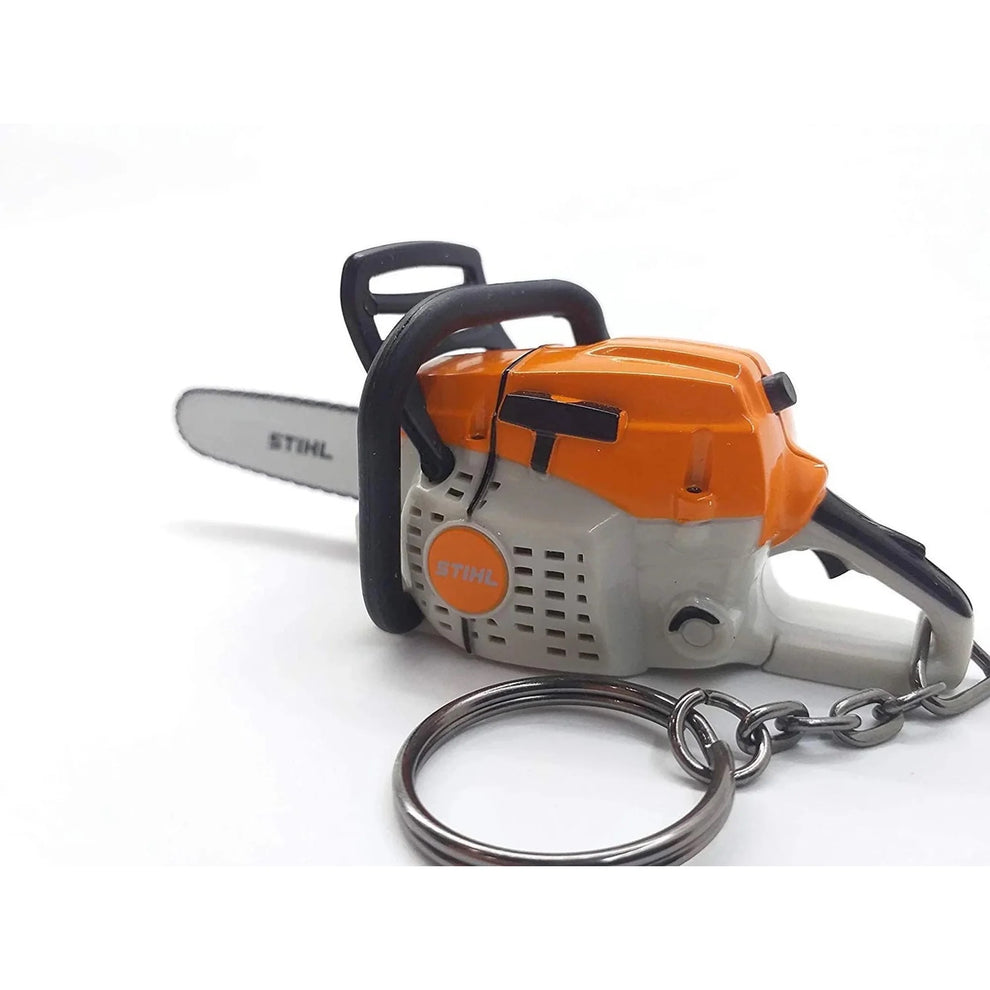 STIHL 0420 960 0003 Chainsaw Keyring with Realistic Battery Operated S ...